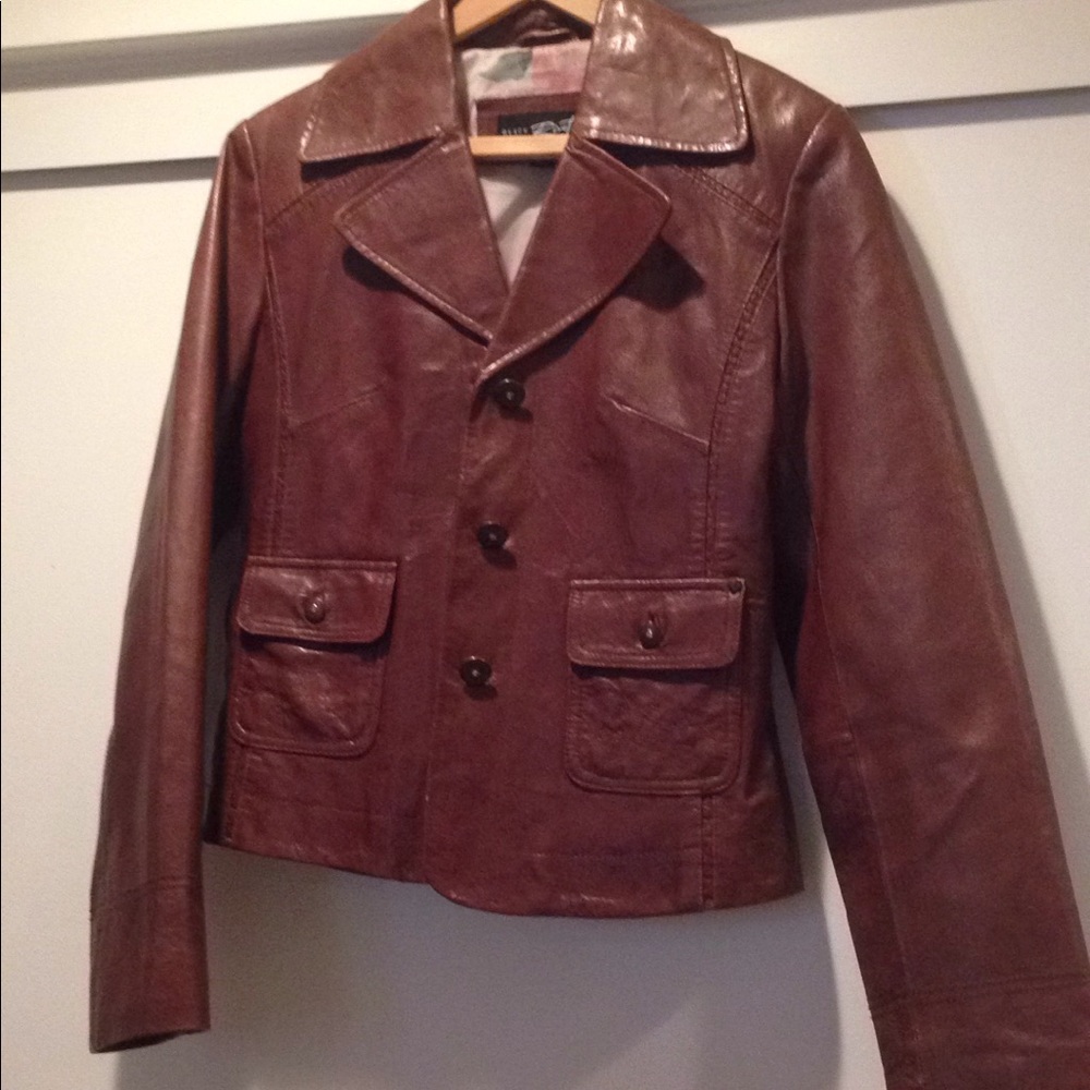 Black Rivet Leather Jacket - Gem